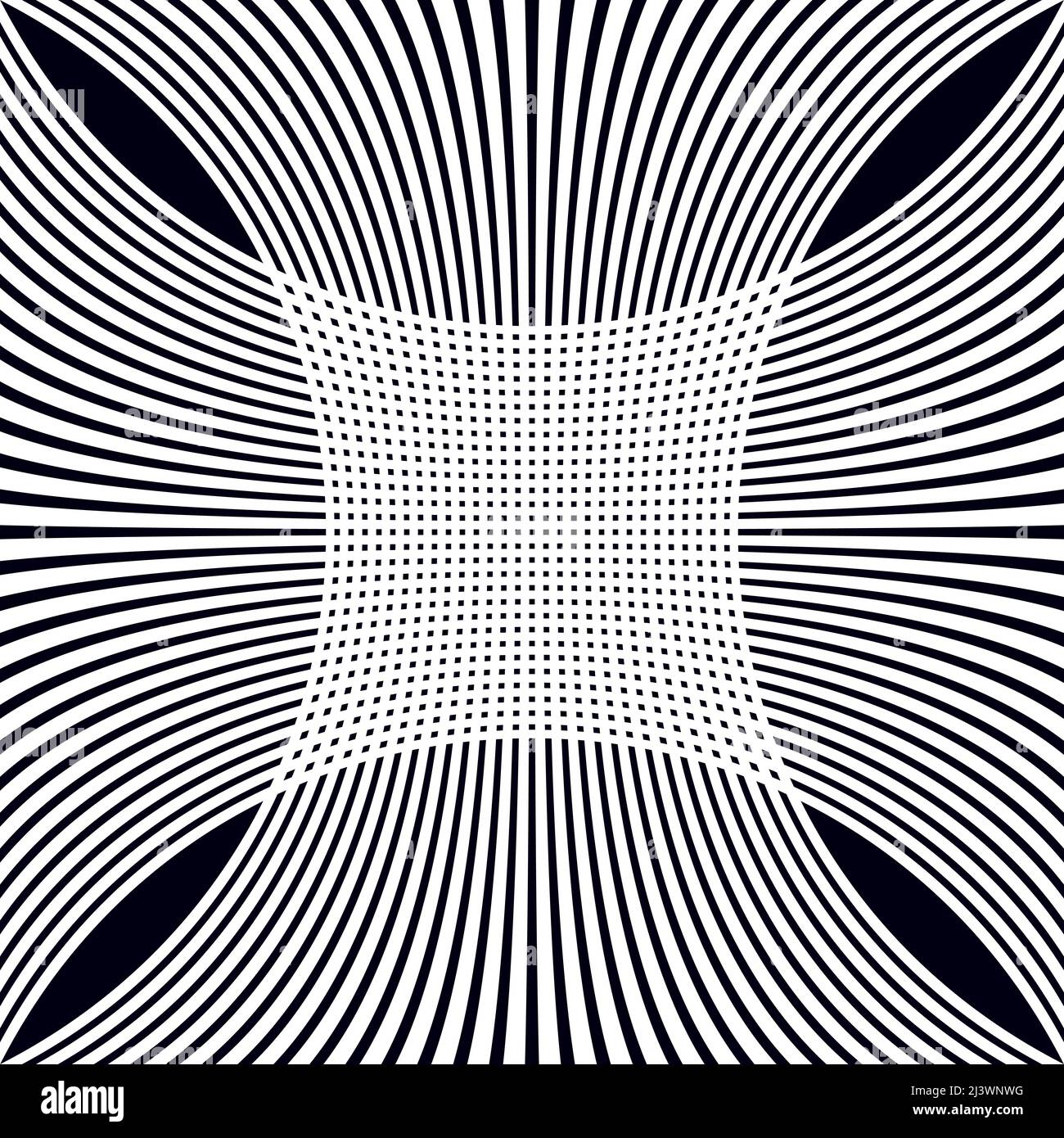 Crossing, intersecting lines abstract geometric vector pattern, texture ...