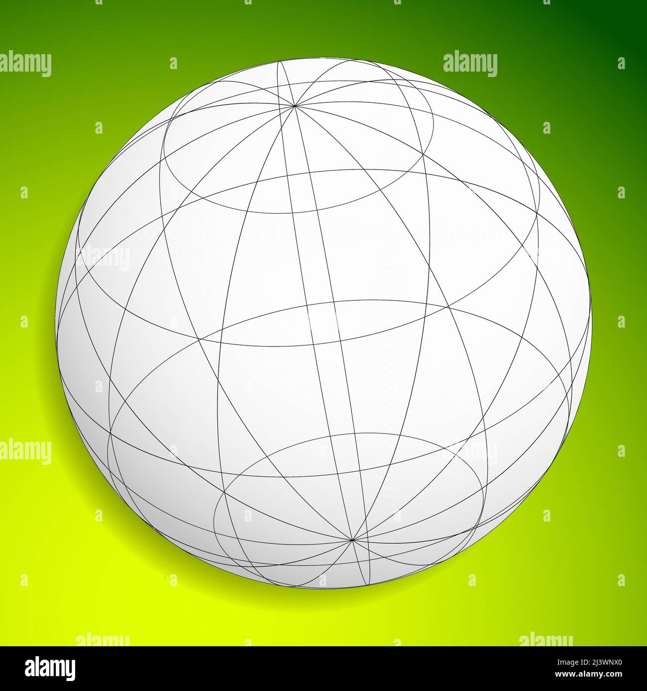 Wireframe, grid, mesh sphere, globe, ball vector illustration. Stock ...