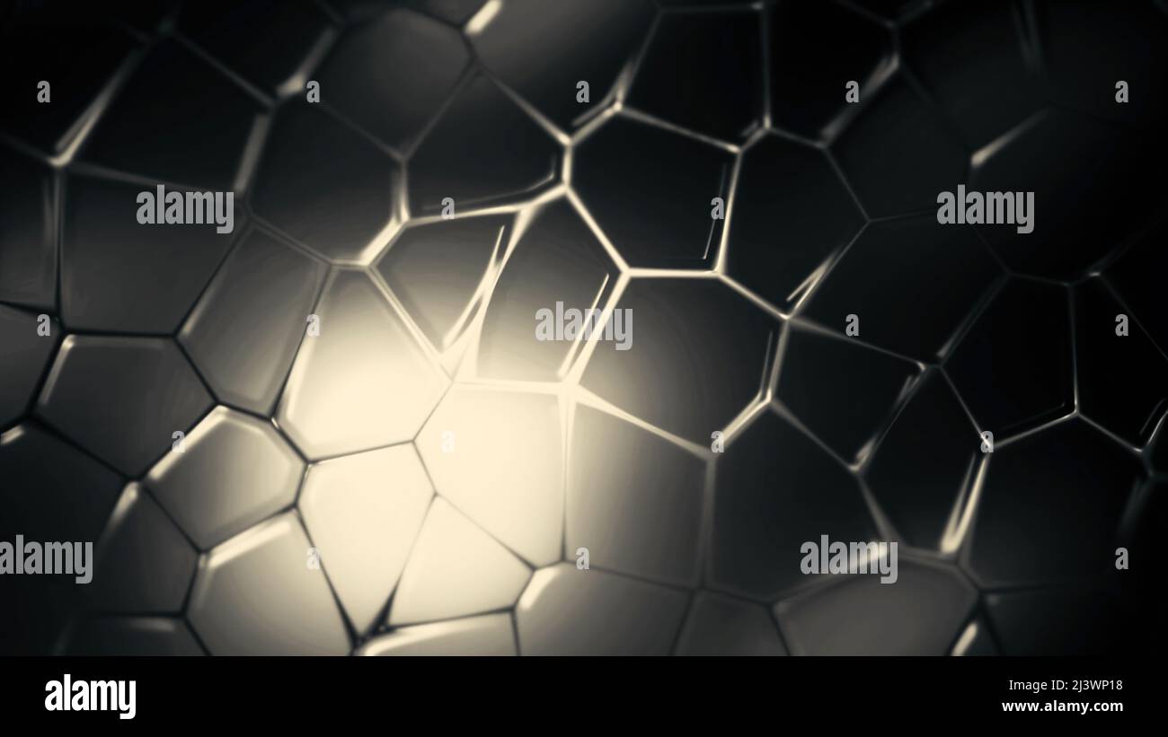Mosaic bubbles move on isolated background. Motion. Polygonal bubbles ...