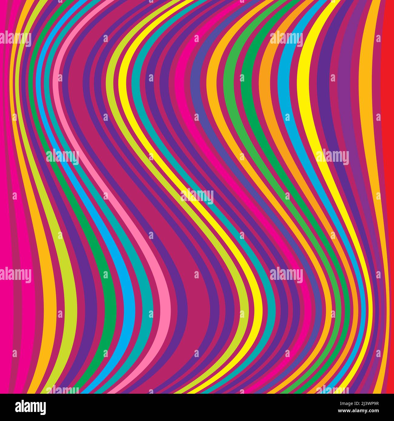 Distorted, deformed lines and stripes vector element. Stock vector ...