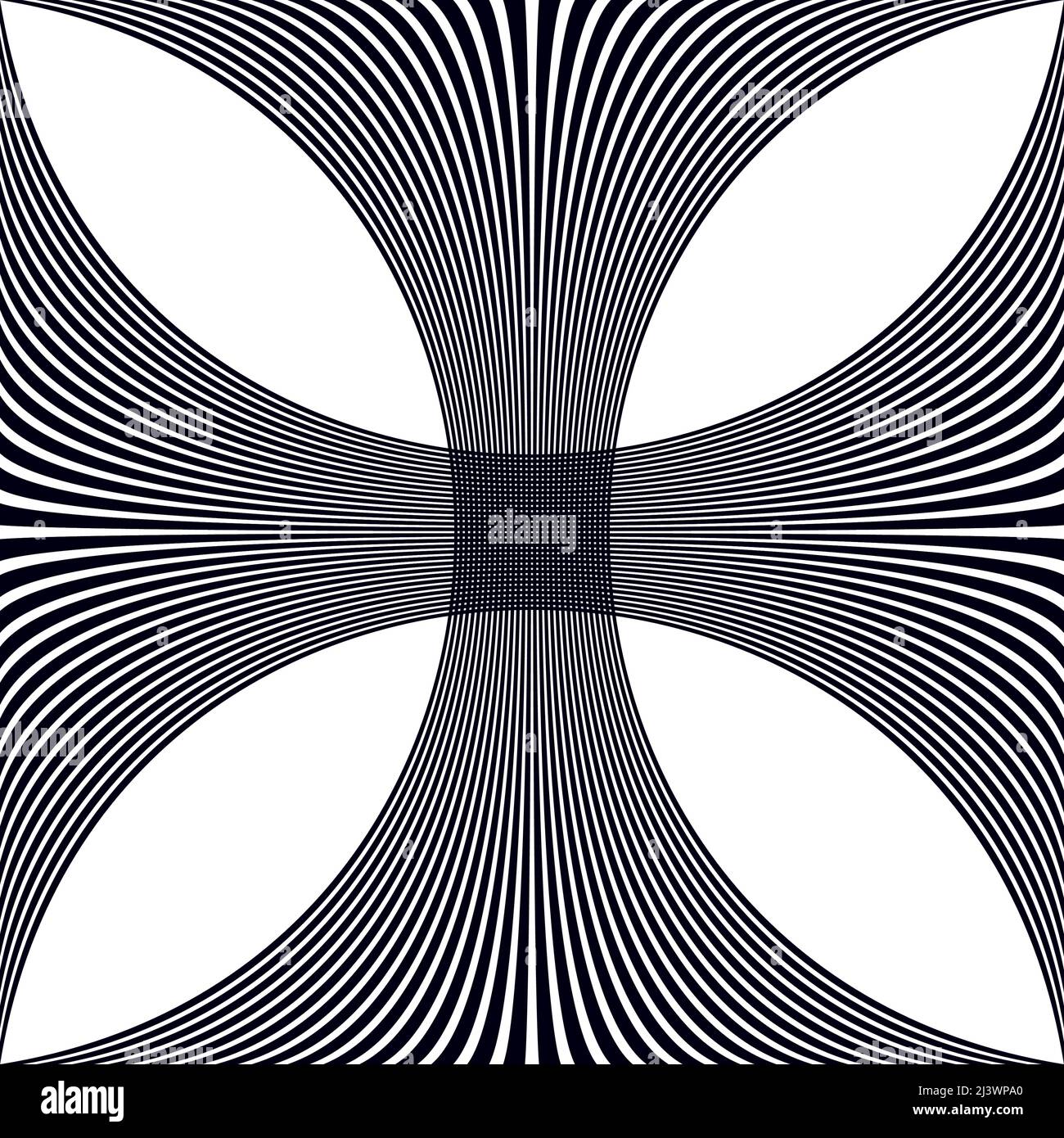 Crossing, intersecting lines abstract geometric vector pattern, texture ...