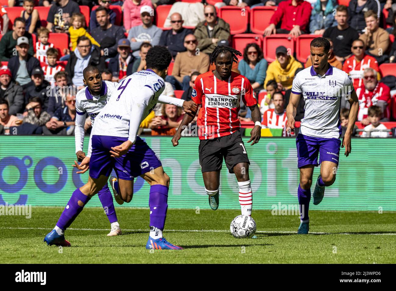EINDHOVEN, Netherlands, 10-04-2022, football, Philips stadium, Dutch ...