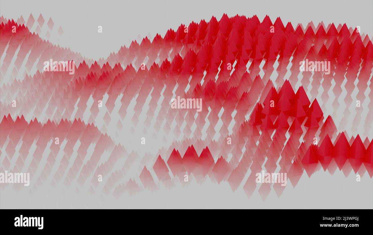 White background with bright red lines.Design. A red pattern that moves ...