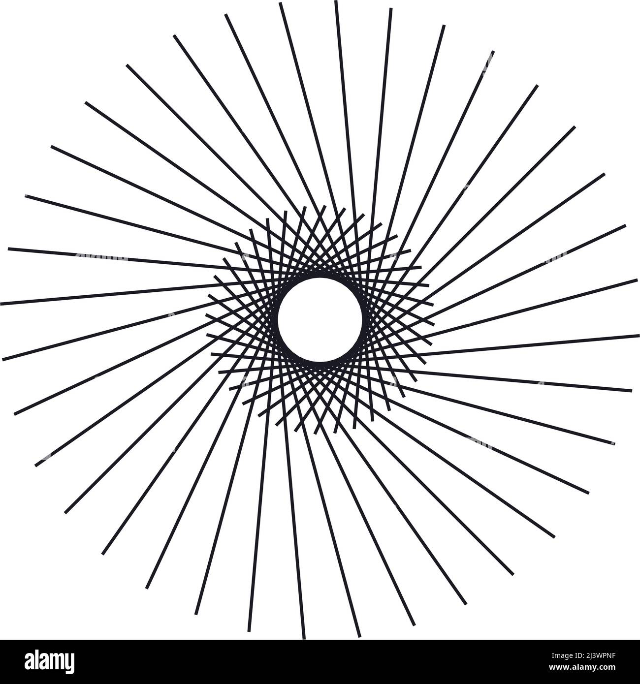 Geometric abstract circle element, design. Stock vector illustration ...