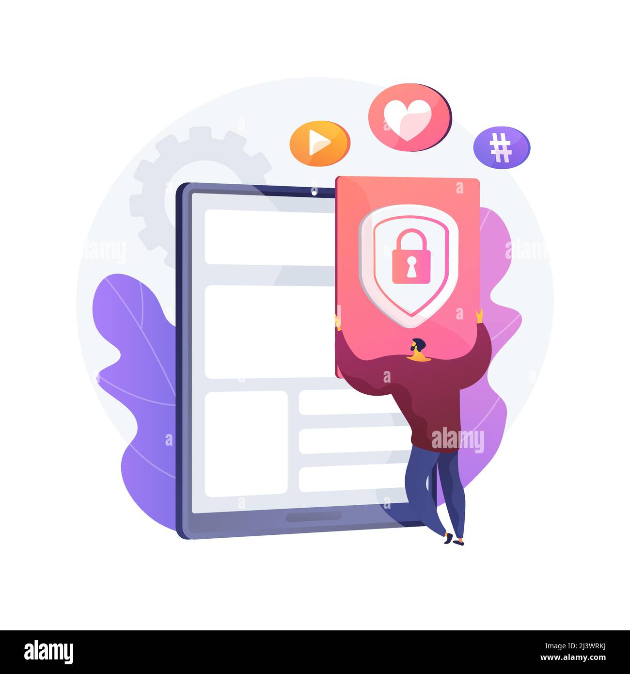 Media content control abstract concept vector illustration. Content ...