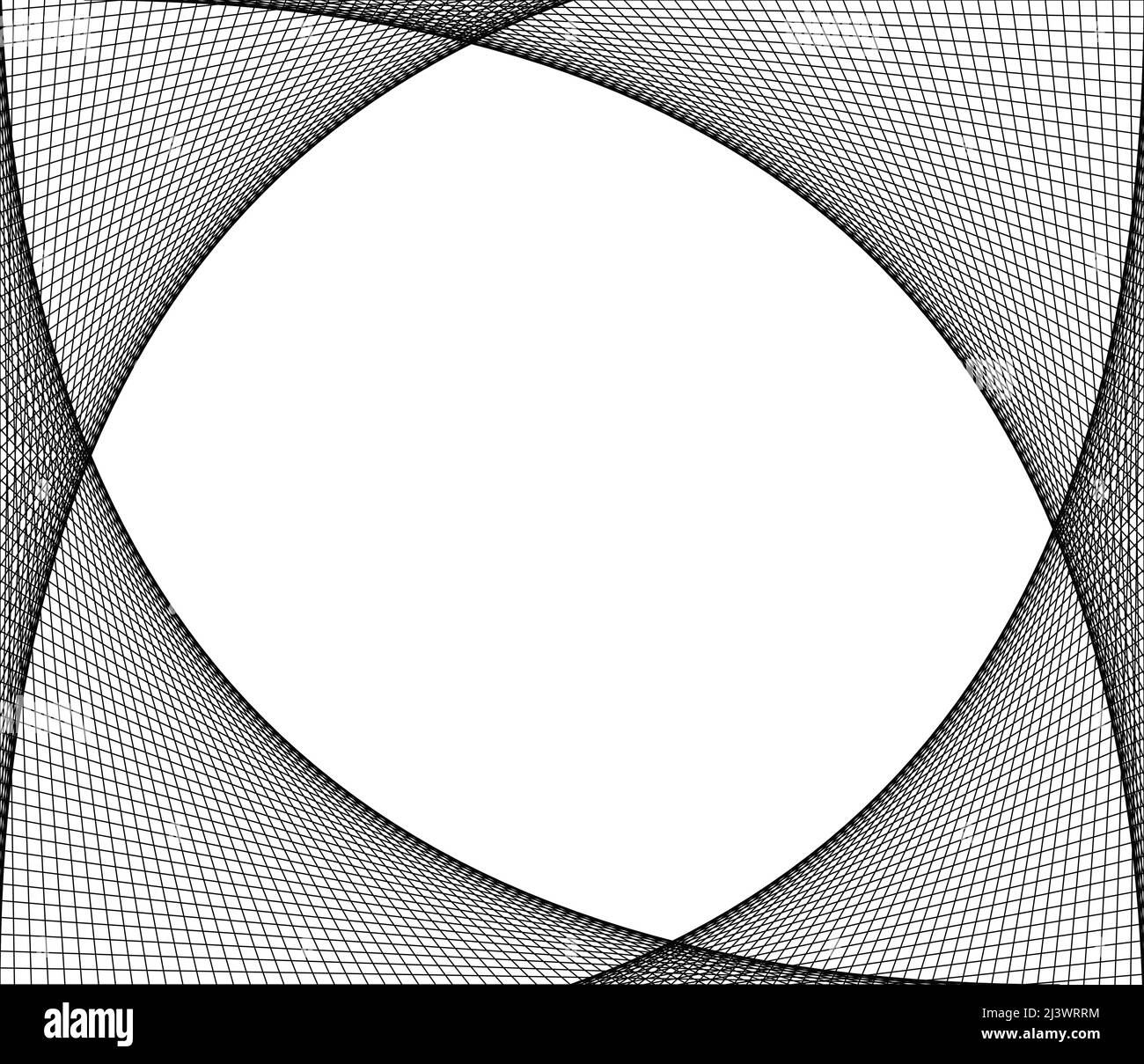 Netting, intersecting lines grid, mesh corners vector pattern, texture ...