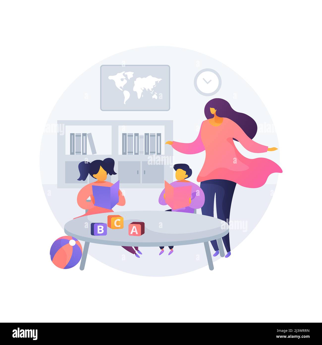 Montessori early development Stock Vector Images - Alamy