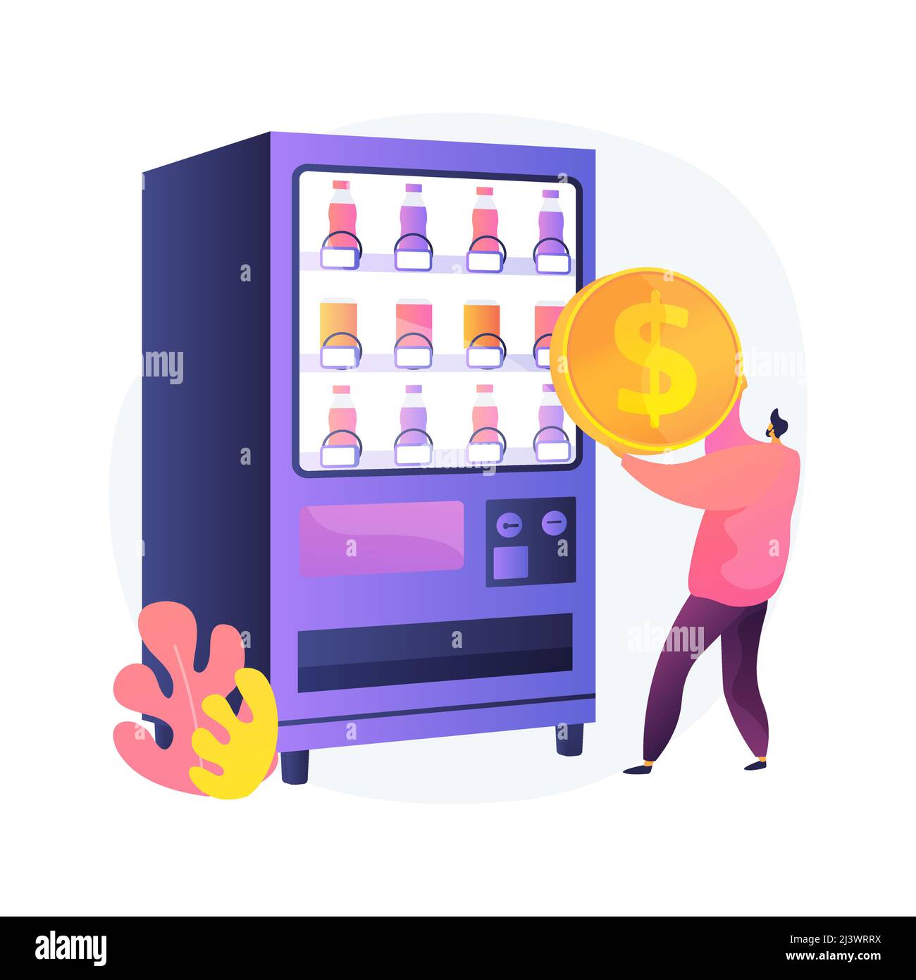Vending machine abstract concept vector illustration. Vending business ...