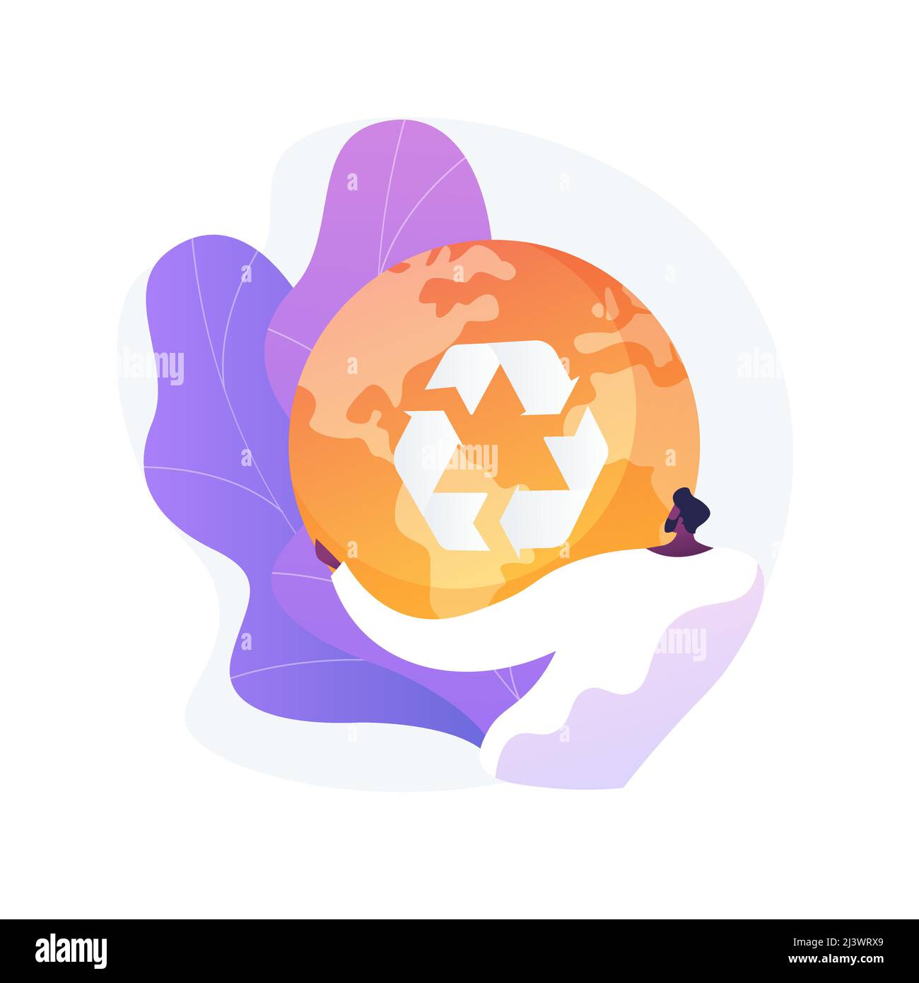 Reduce Reuse Recycle abstract concept vector illustration. Waste ...