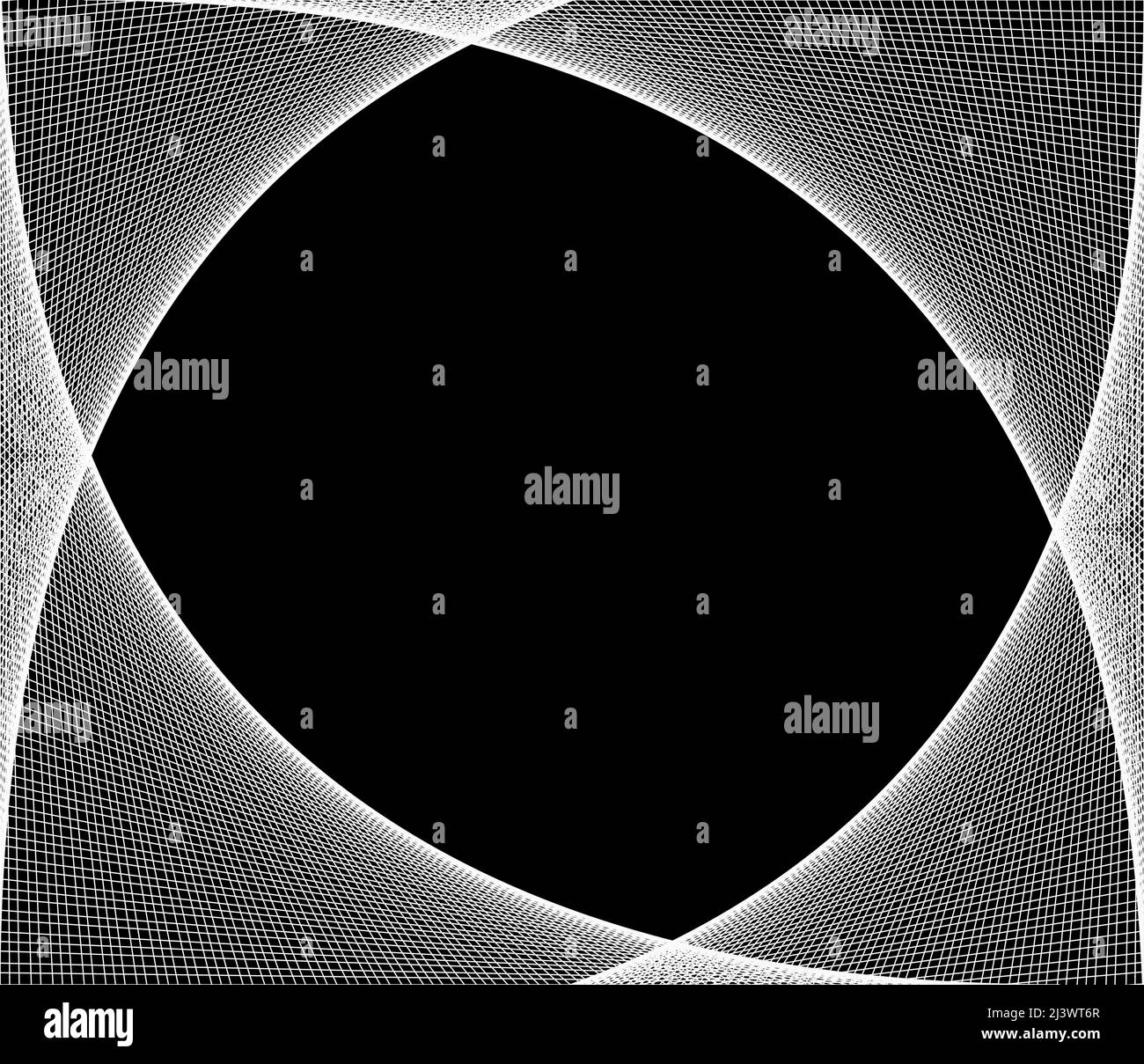 Netting, intersecting lines grid, mesh corners vector pattern, texture ...