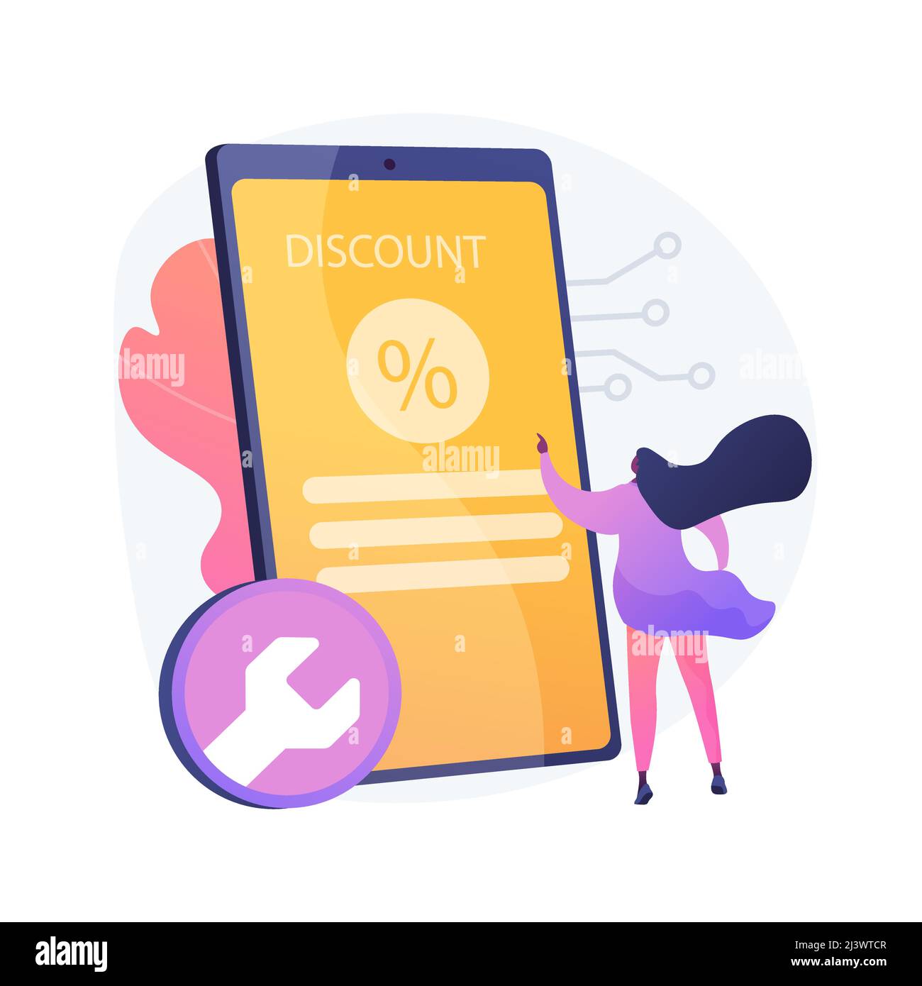 Refurbished device abstract concept vector illustration. Refurbished ...