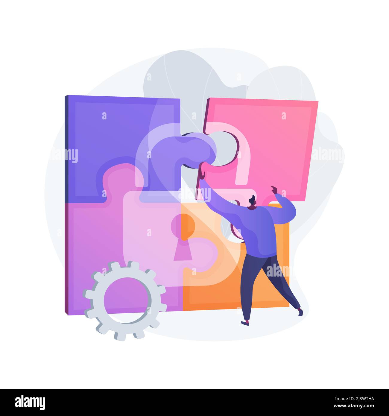 Information privacy abstract concept vector illustration. Data privacy ...
