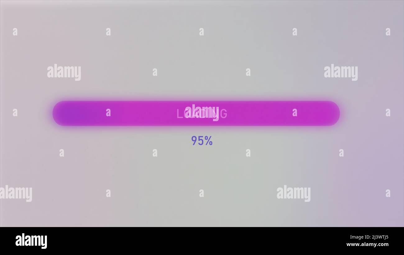 Black and white background. Motion. Purple and blue loading that ...