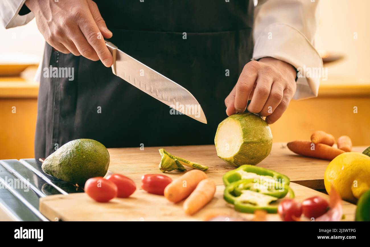 Black apron hi-res stock photography and images - Alamy