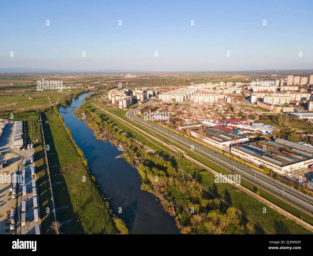 Aerial view stolipinovo ghetto neighborhood hi-res stock photography ...