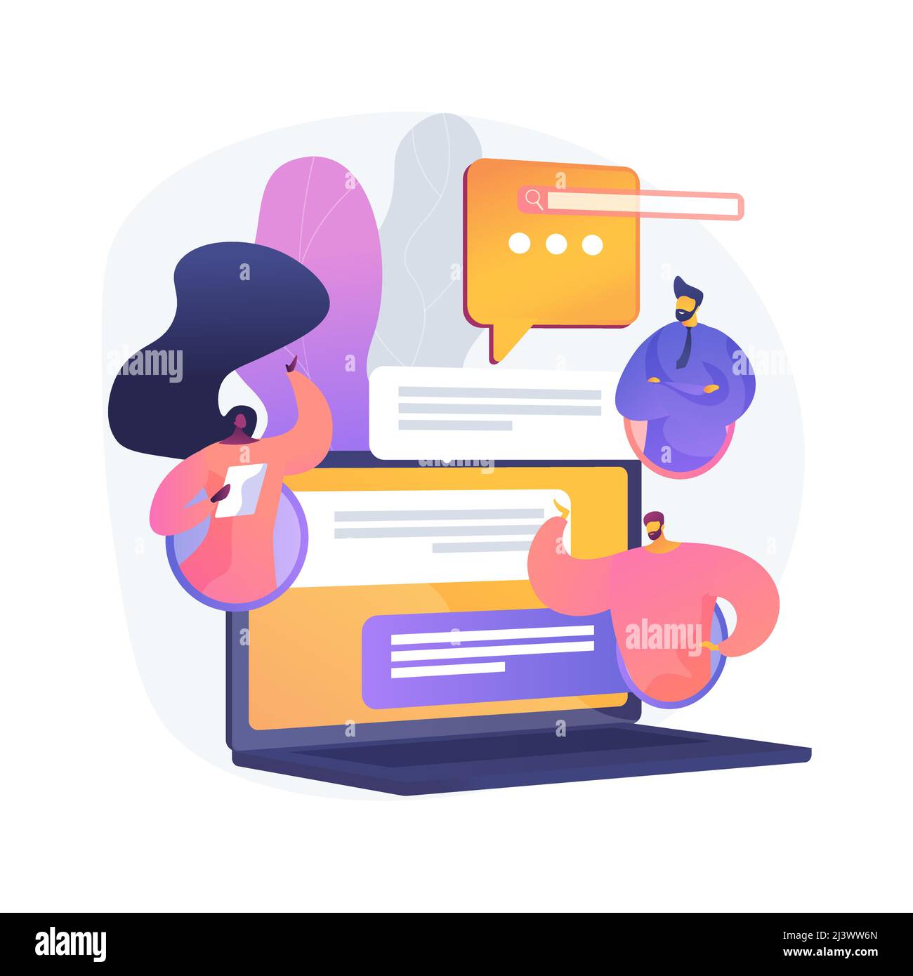 Topic of conversation Stock Vector Images - Alamy