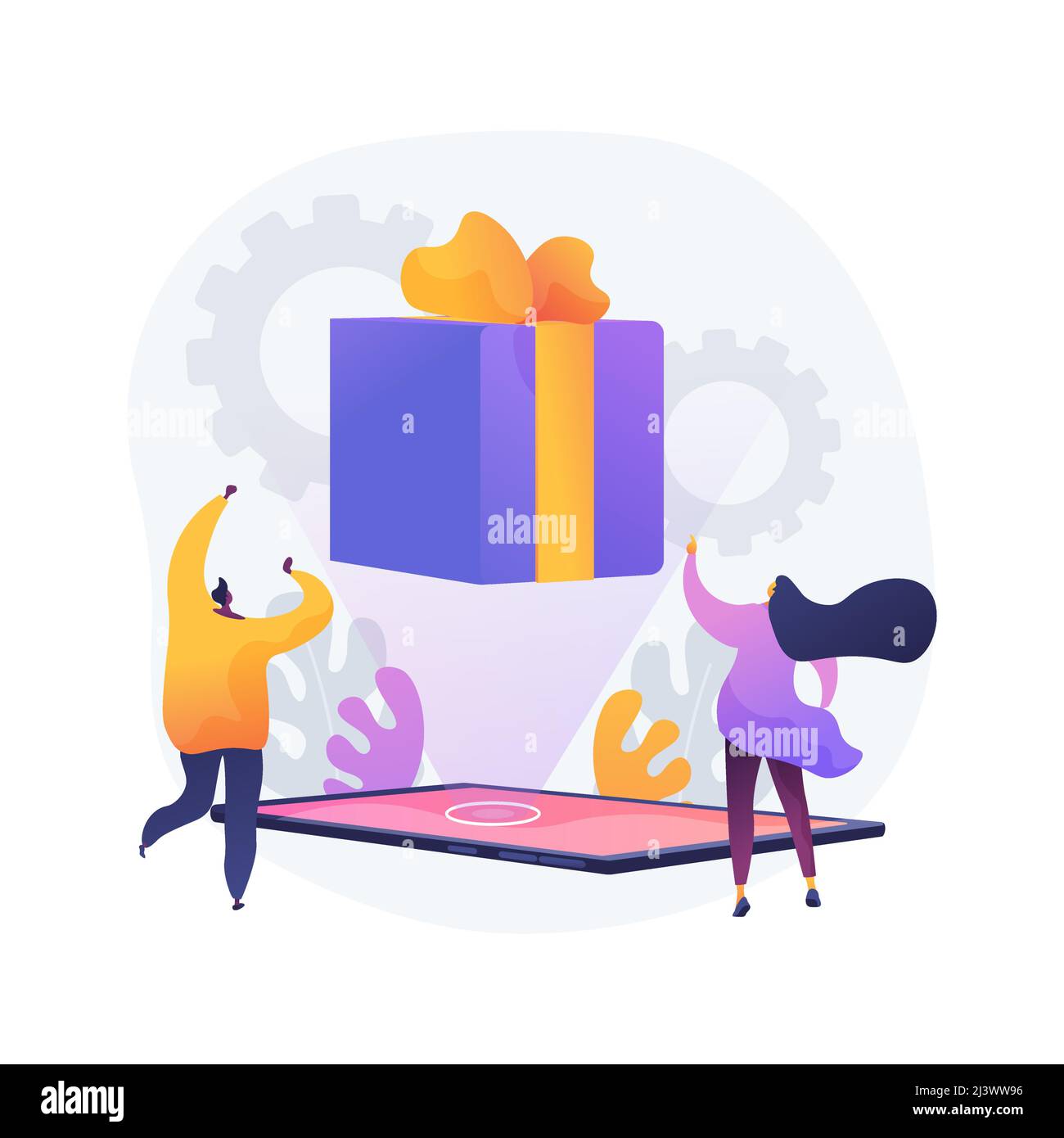 Online birthday card Stock Vector Images - Alamy