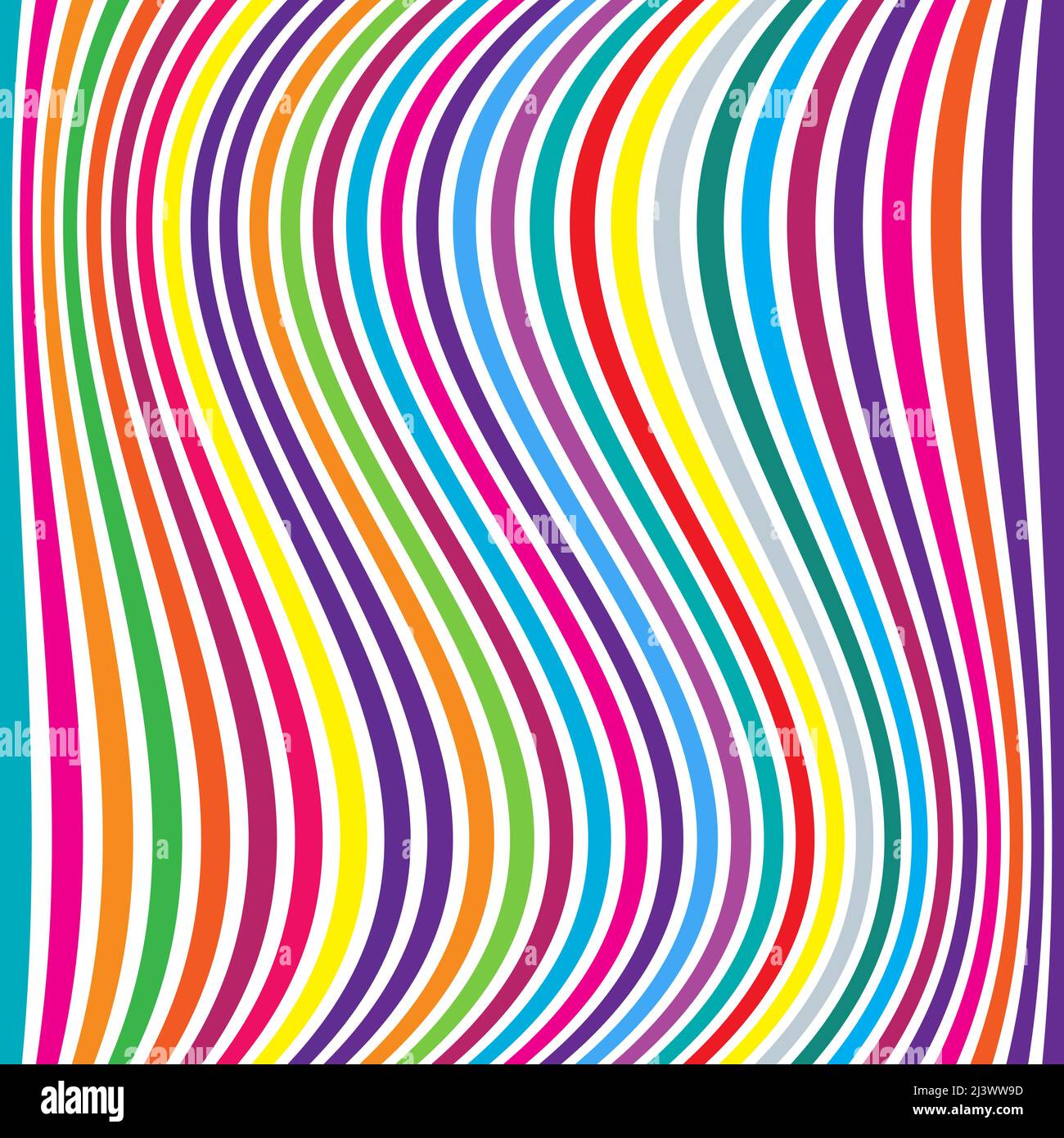 Distorted, deformed lines and stripes vector element. Stock vector ...