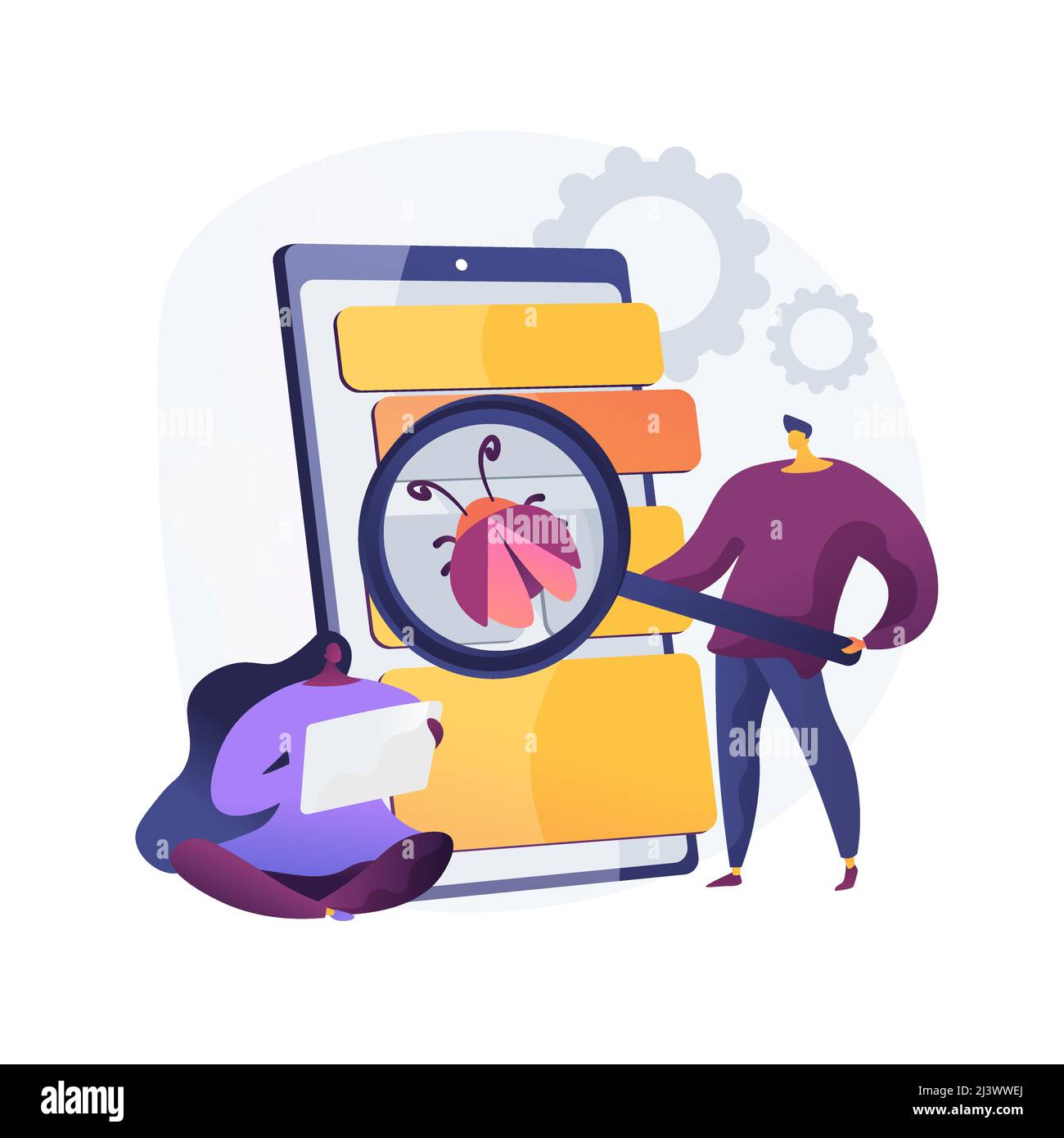 Beta testing abstract concept vector illustration. New product beta ...