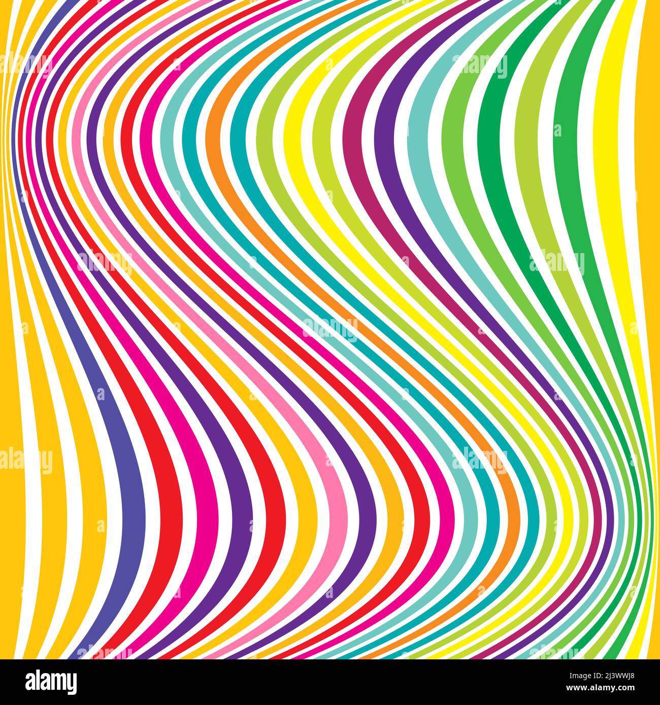 Distorted, deformed lines and stripes vector element. Stock vector ...