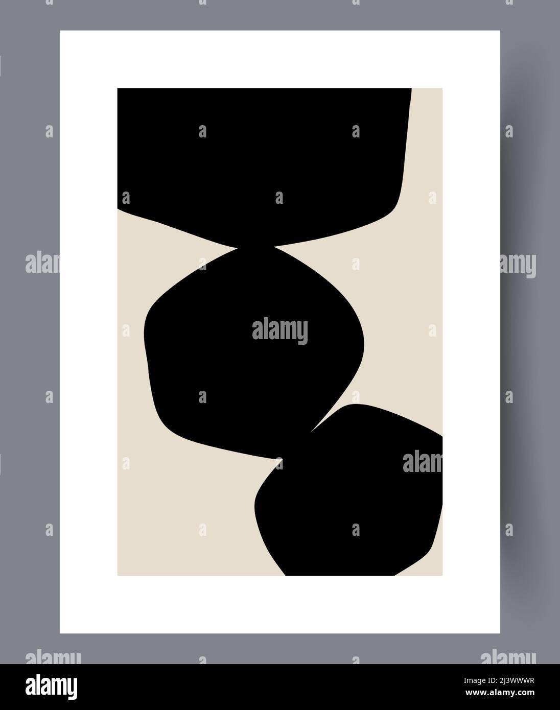 Scandinavian modern print background Stock Vector Images - Alamy