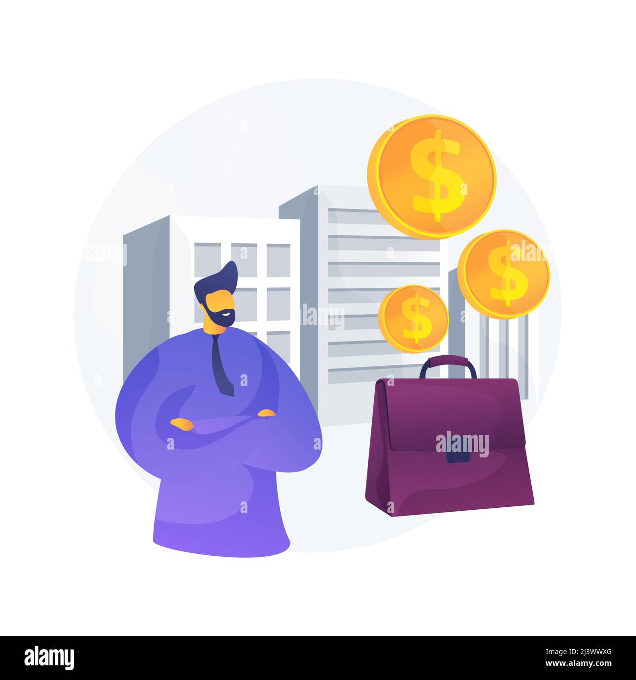 Corporate tax abstract concept vector illustration. Tax preparation ...