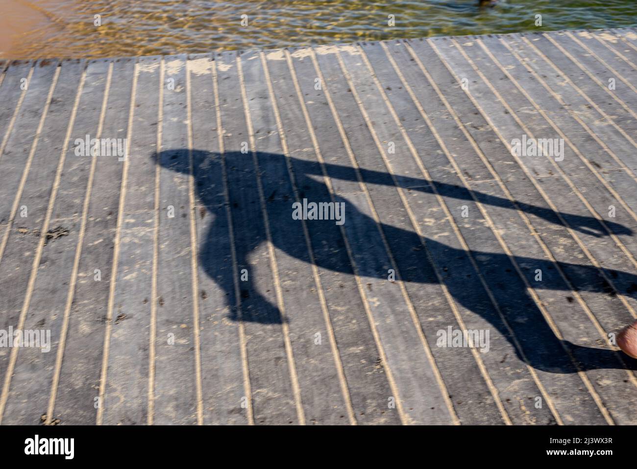 Dark shadow on happy person hi-res stock photography and images - Alamy