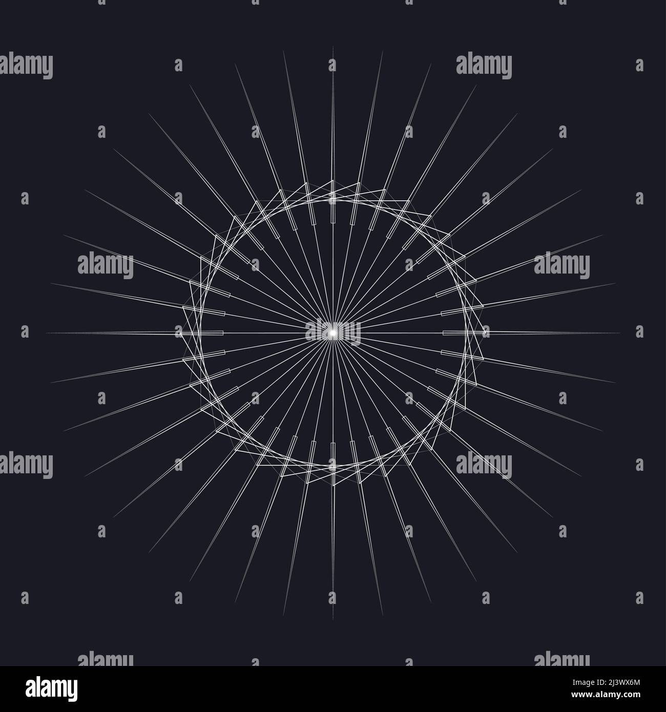 Geometric abstract circle element, design. Stock vector illustration ...