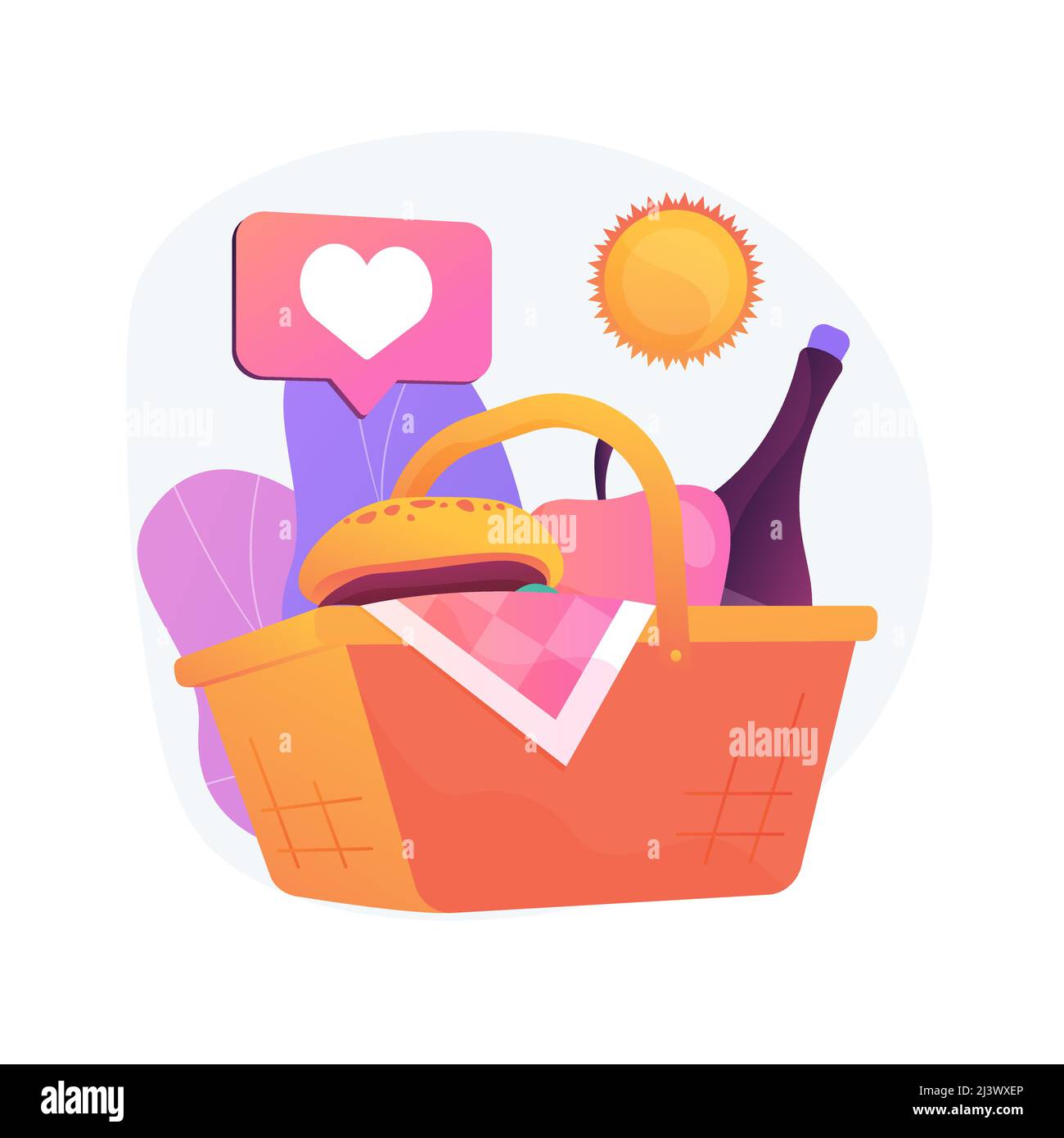 Summer picnic snacks. Outdoor relax, holiday fun, open air meal ...