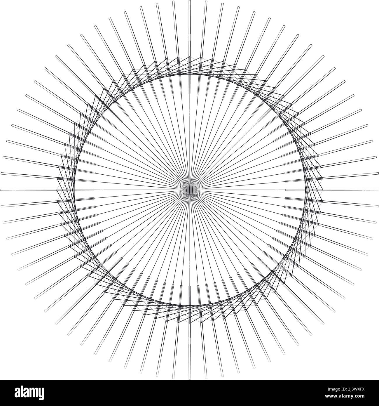 Geometric abstract circle element, design. Stock vector illustration ...