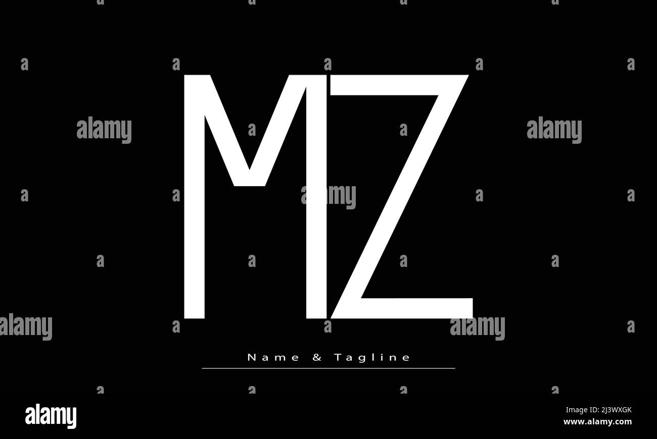 Letter mz logo hi-res stock photography and images - Alamy