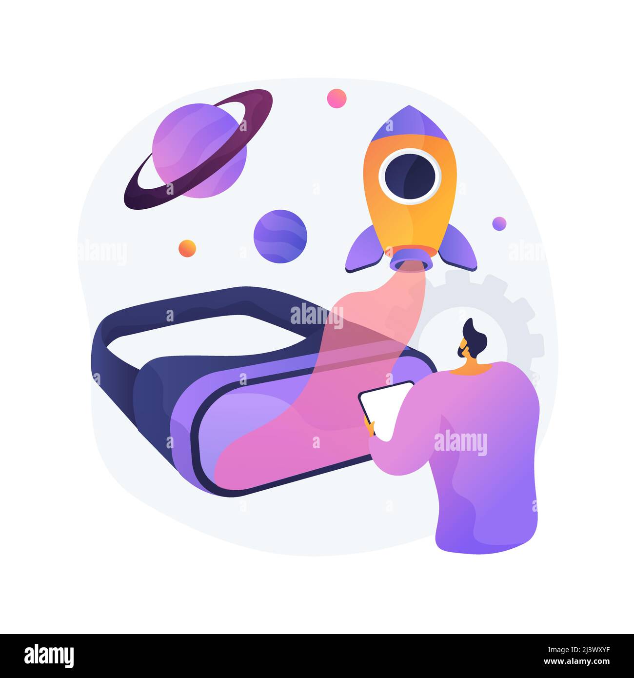 Simulated digital environment Stock Vector Images - Alamy