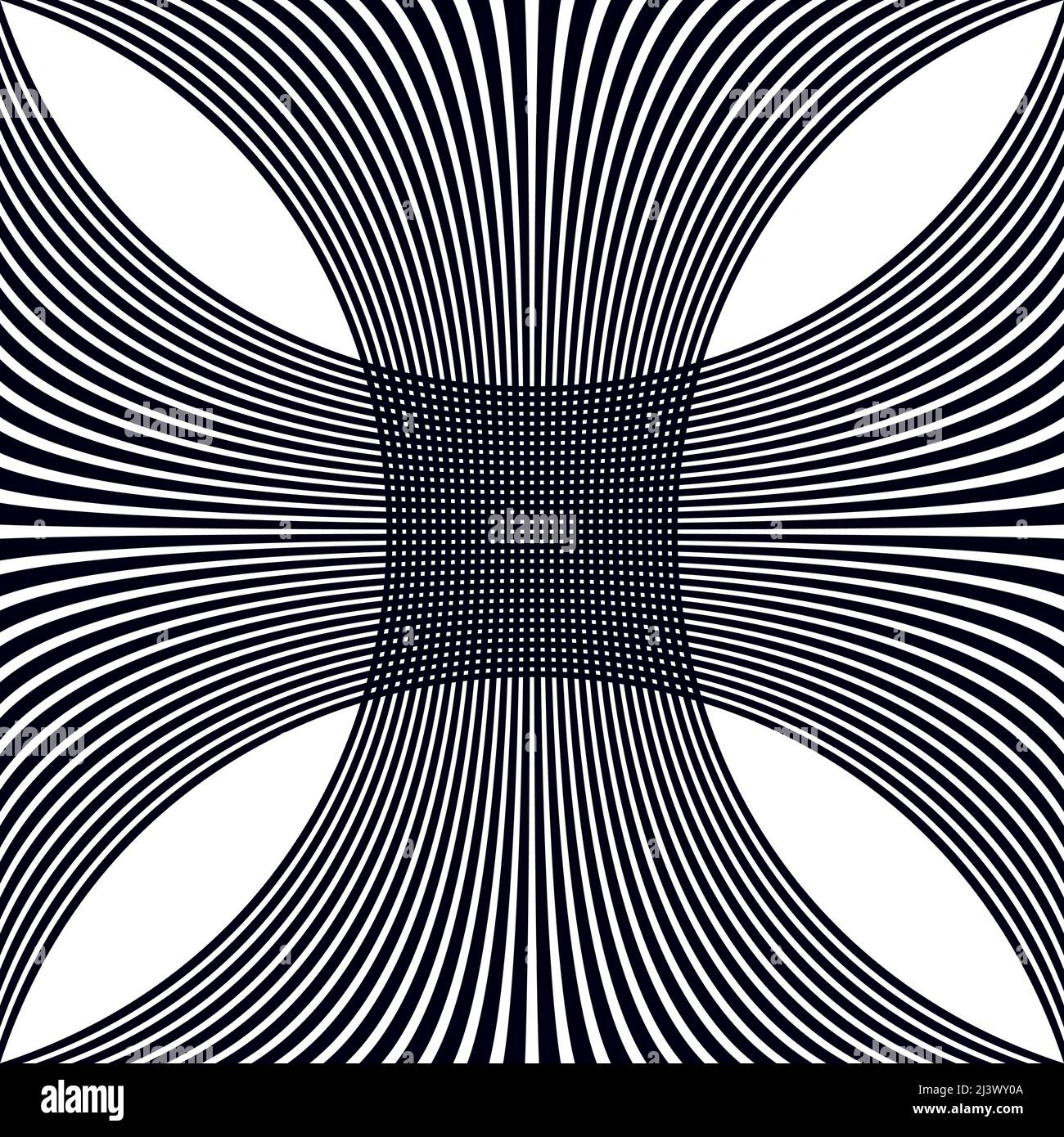 Crossing, intersecting lines abstract geometric vector pattern, texture ...