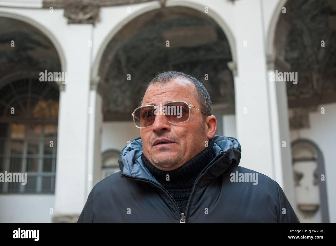 Naples, Italy 20/01/2016: Antonio Cesarano father of Jenny, innocent ...