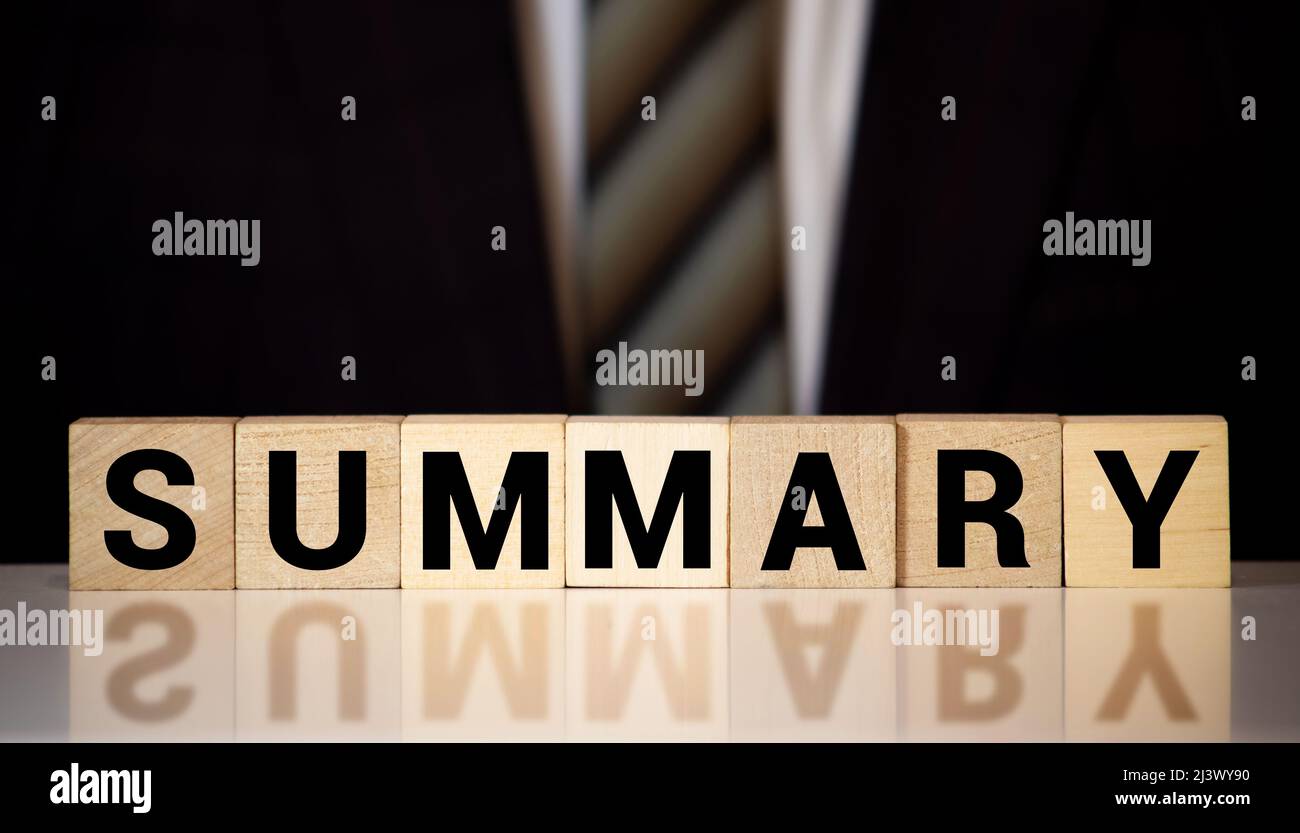 Summary symbol hi-res stock photography and images - Alamy