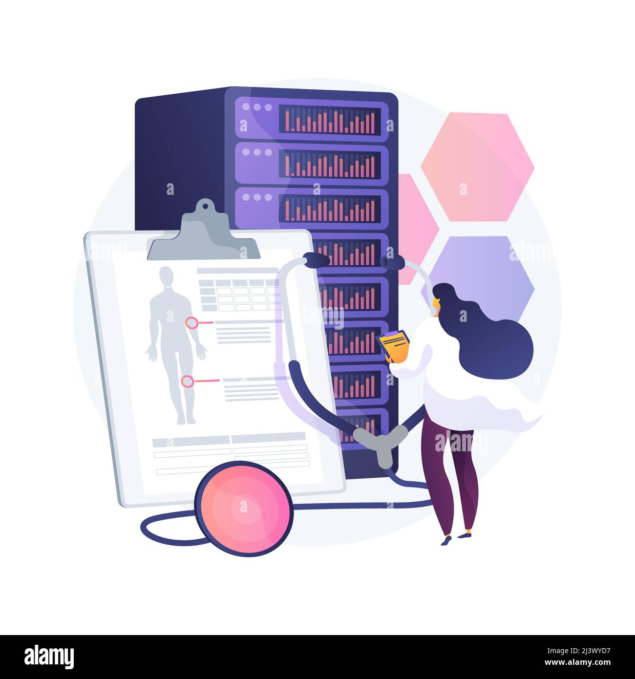 Electronic patient data Cut Out Stock Images & Pictures - Alamy