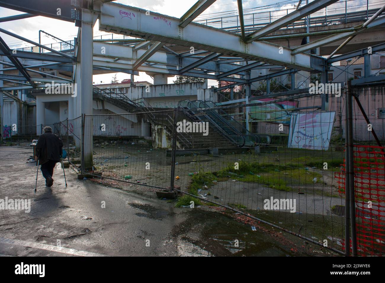 Naples, Italy 21/01/2016: Ucita of the Scampia subway. ©Andrea ...