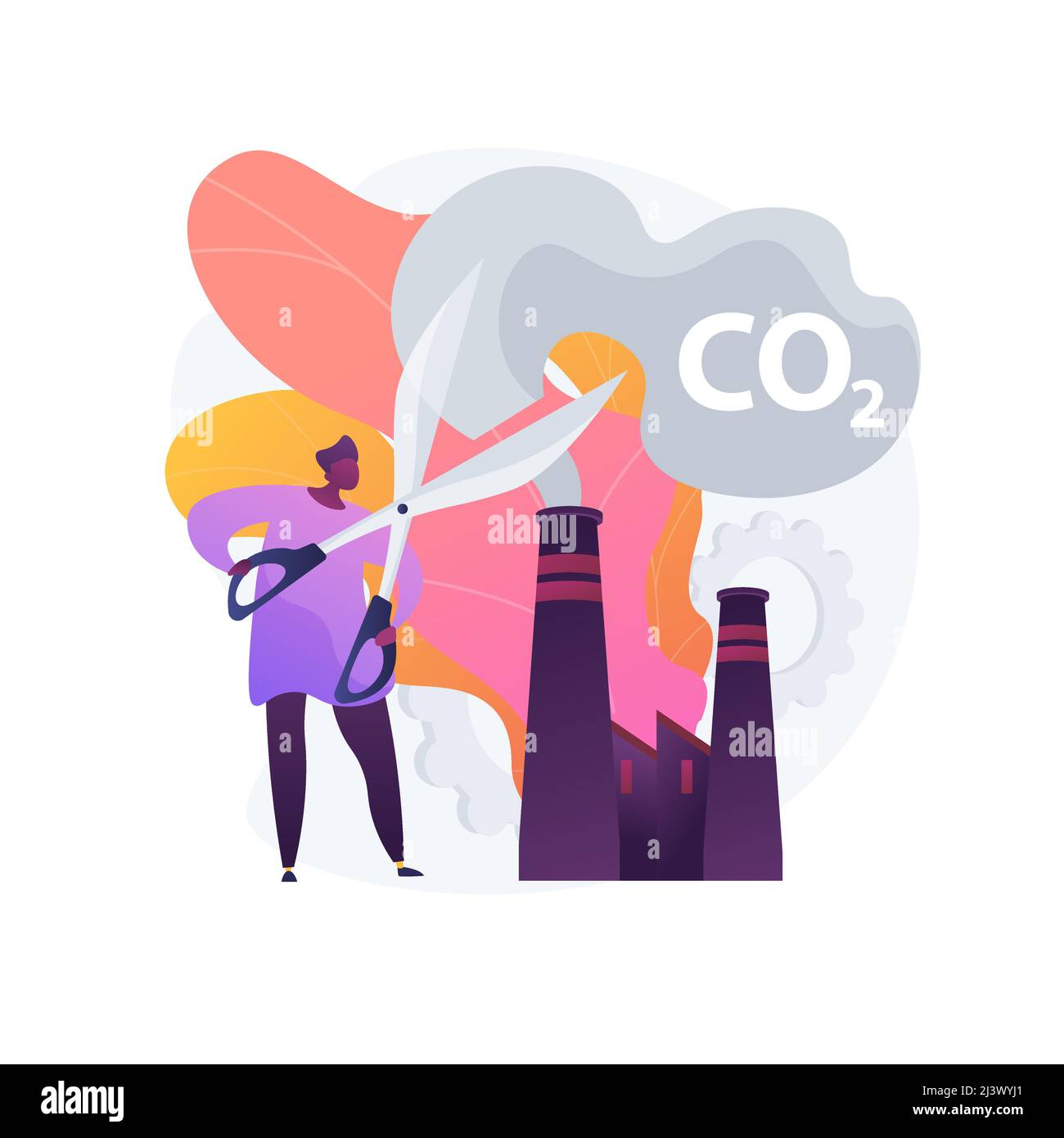 Air pollution cartoon Cut Out Stock Images & Pictures - Alamy