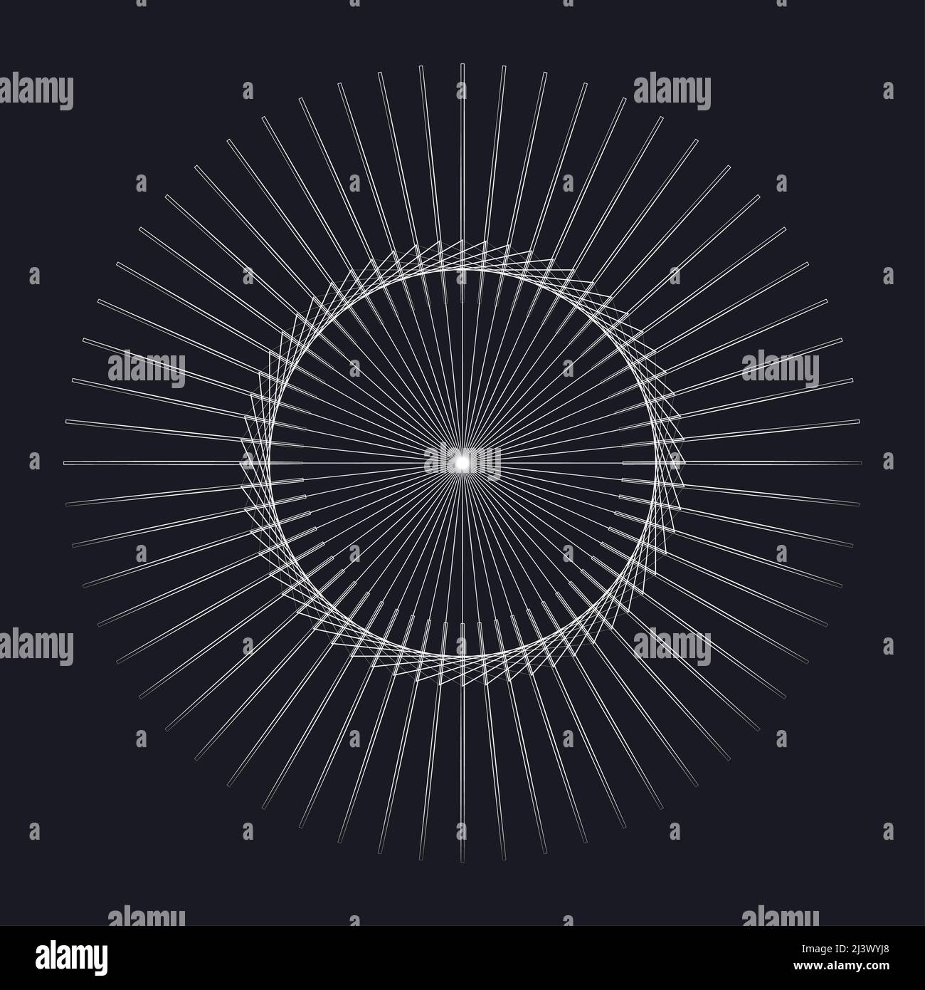 Geometric abstract circle element, design. Stock vector illustration ...