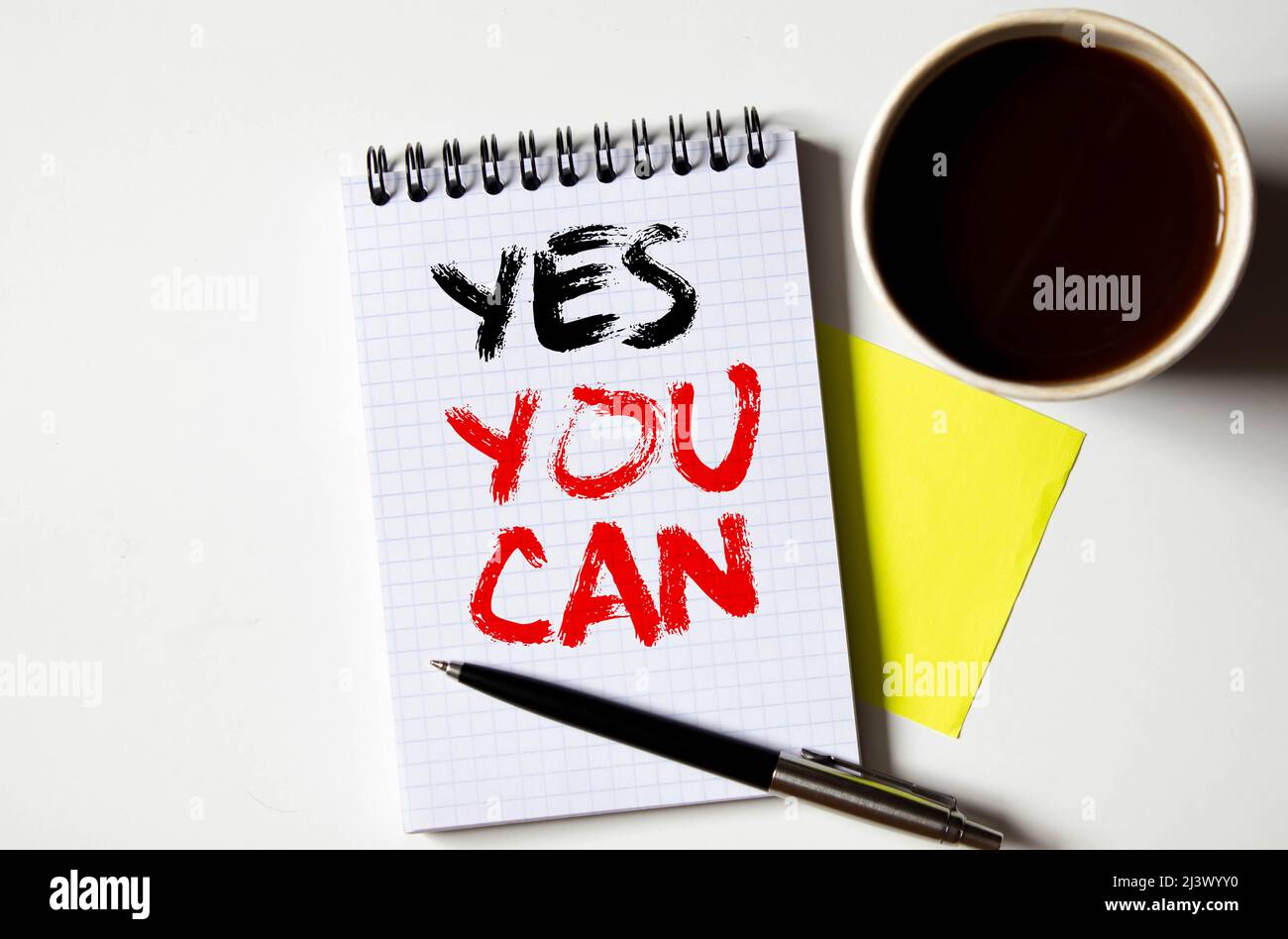 Yes you can text on wood background Stock Photo - Alamy