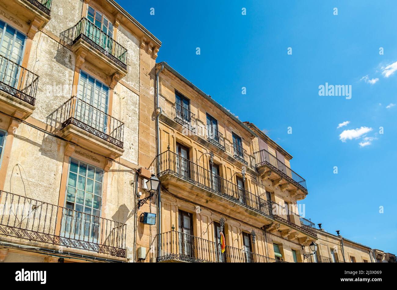 Architecture in the medieval town of Sepulveda, one of the most ...