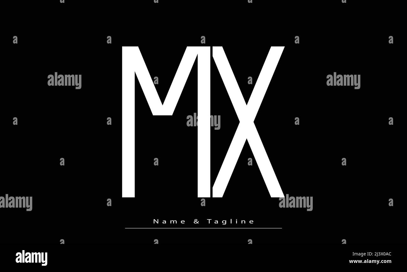Letter mx logo Stock Vector Images - Alamy