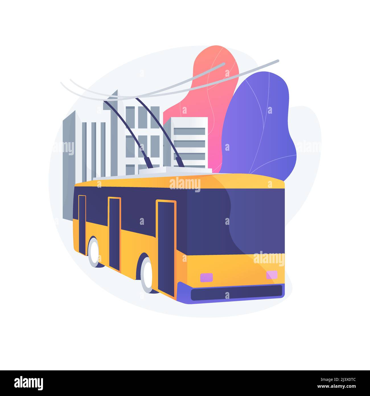 Public transport abstract concept vector illustration. Urban ...