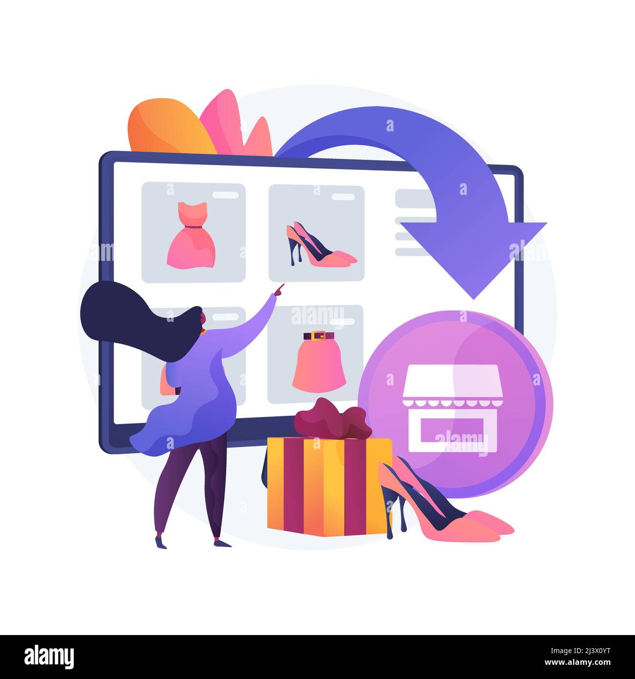 Omni channel vector vectors Cut Out Stock Images & Pictures - Alamy