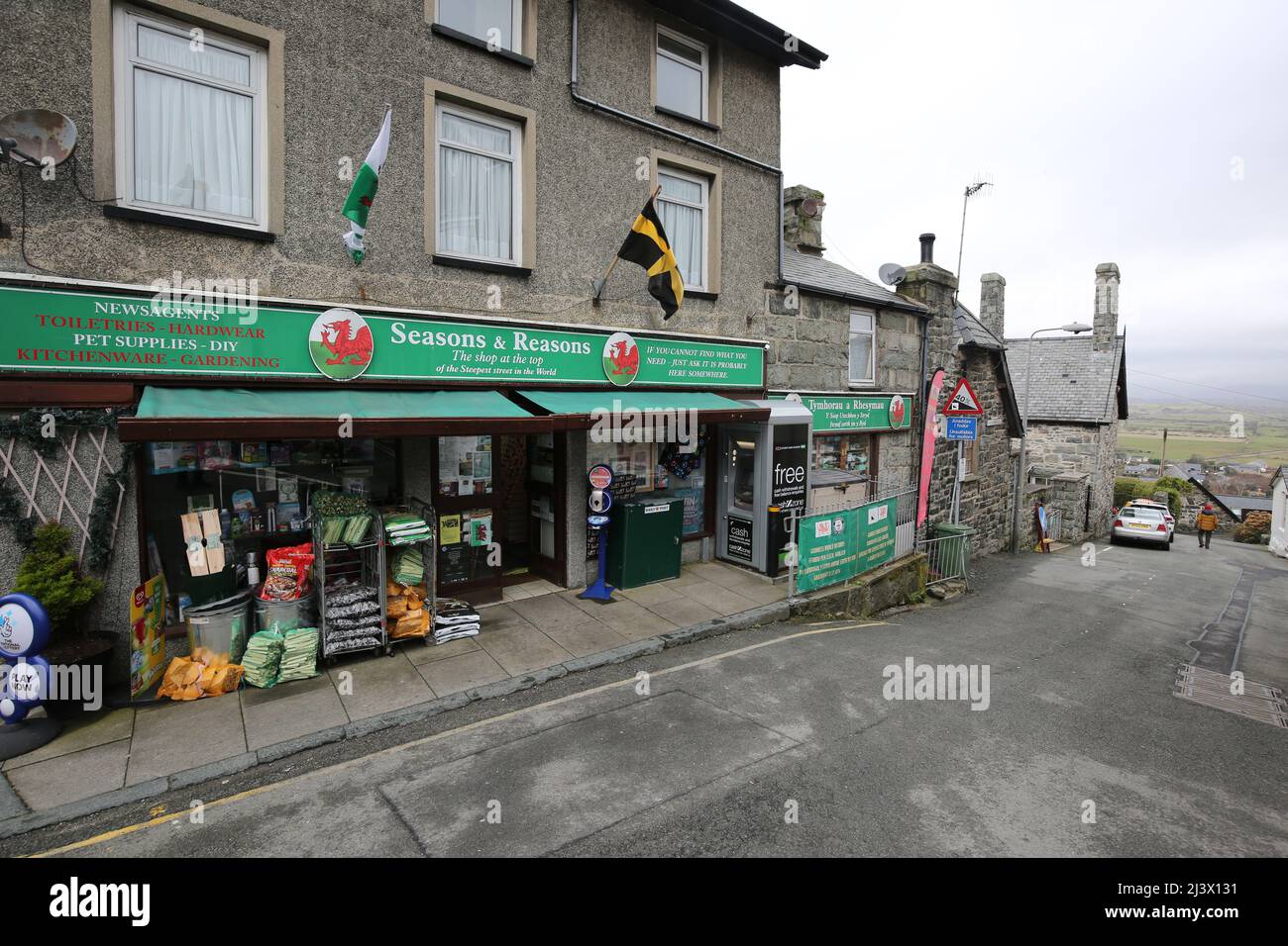 Harlech, Gwynedd, North Wales, Wales, UK, Ffordd Pen Llech, now second ...