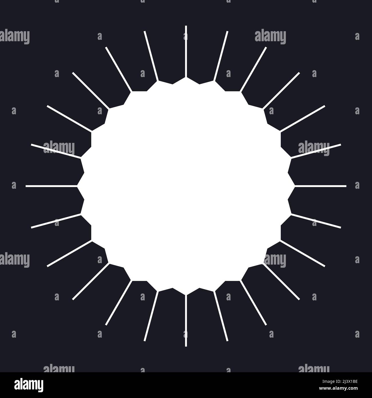 Geometric abstract circle element, design. Stock vector illustration ...