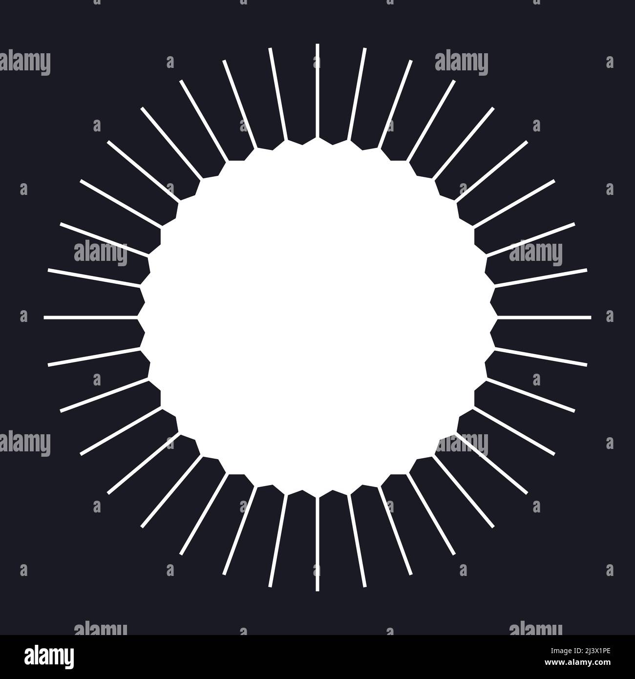 Geometric abstract circle element, design. Stock vector illustration ...