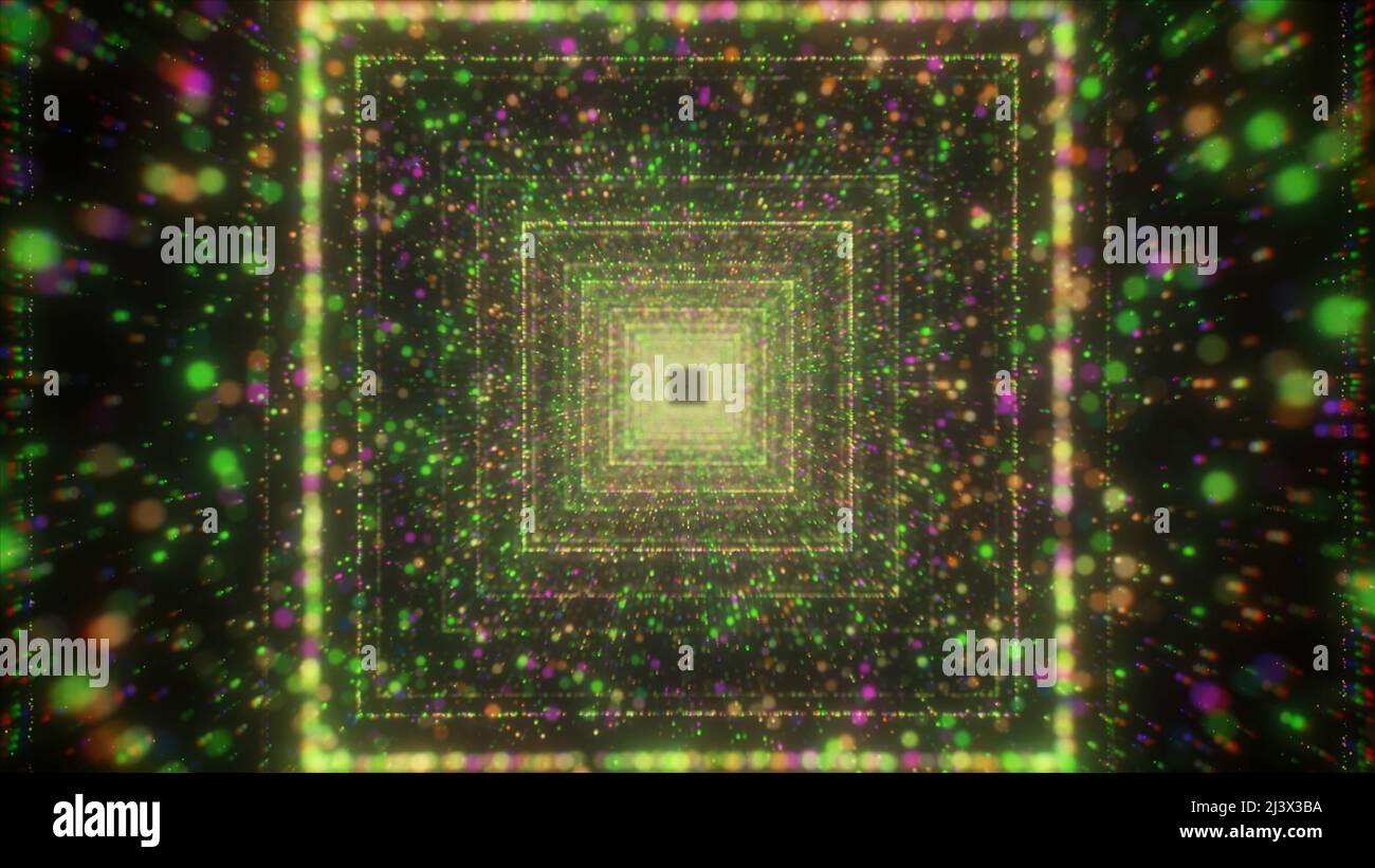 Abstraction of geometric shapes. Motion. Large squares with a little ...