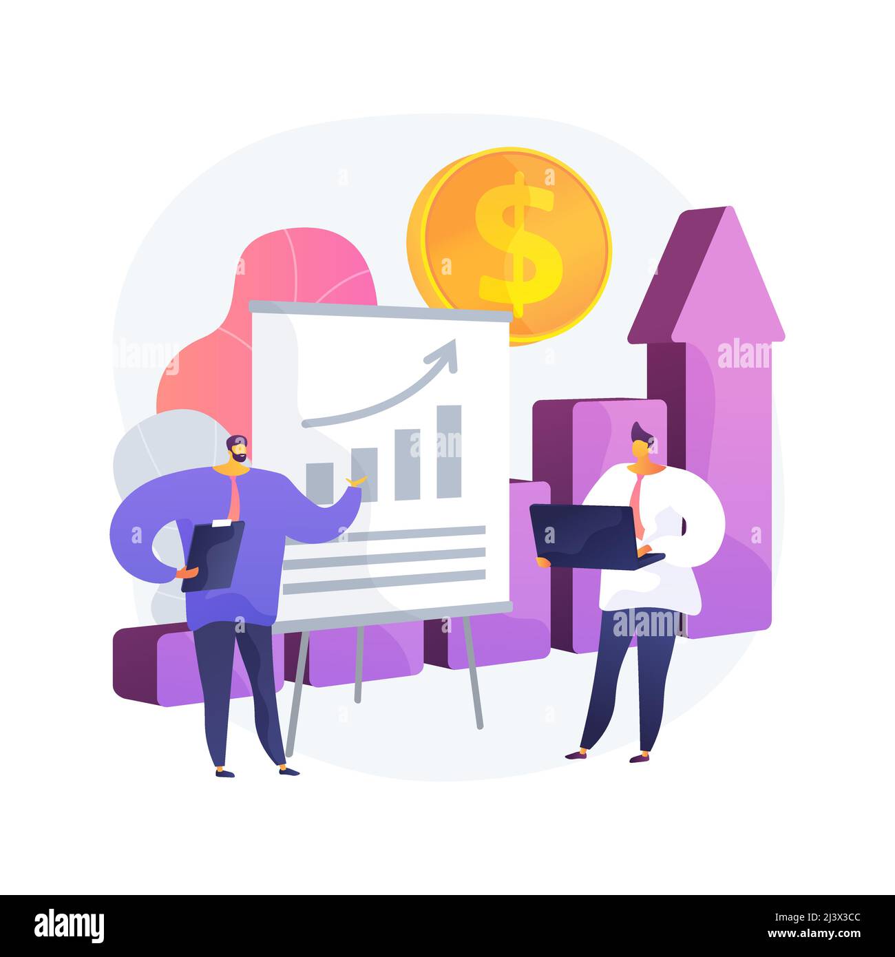 Sales forcasting abstract concept vector illustration. Business ...