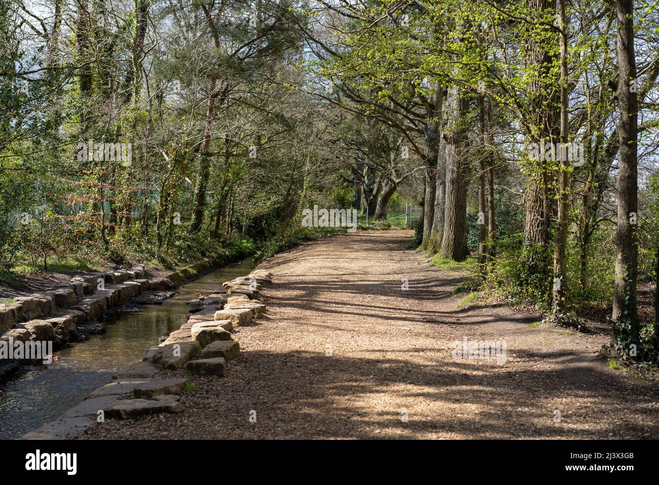Rural Pathway Next To A River Stock Photo - Alamy